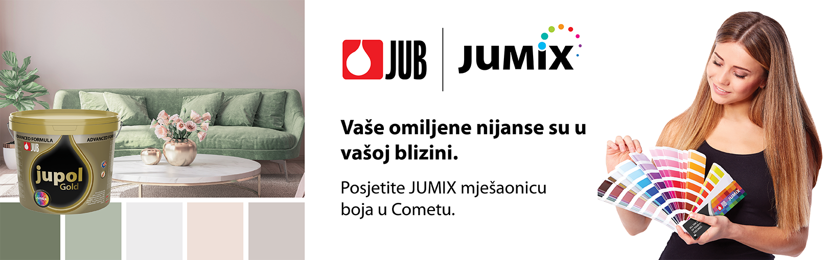 Zamiješaj omiljenu nijansu u mješaoni Jumix u Cometu