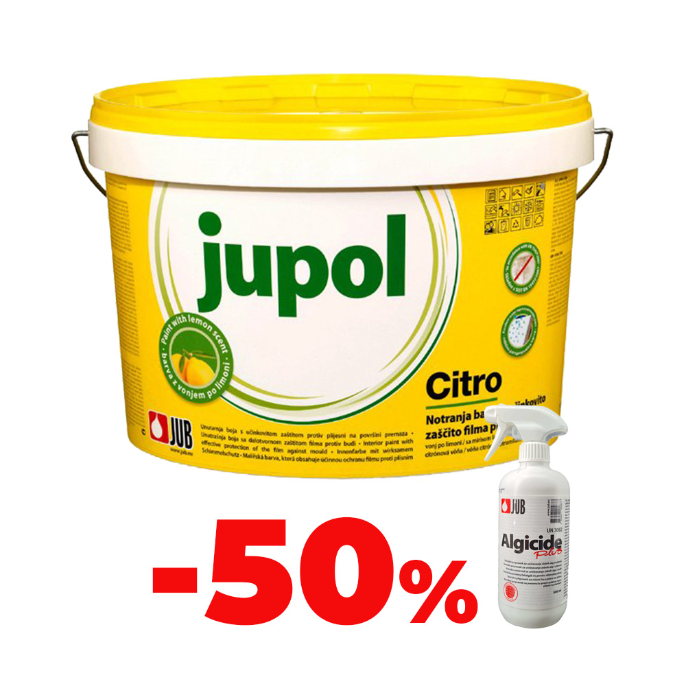 JUPOL CITRO 10L JUB + ALGICIDE PLUS SA ŠPRICOM 0,5L