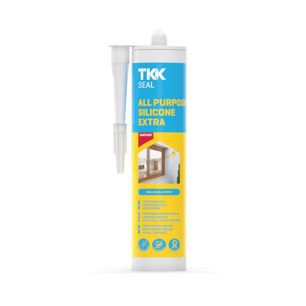 TKK SEAL ALL PURPOSE SILICONE EXTRA 300 ML (ZAMJENA ZA TEKASIL NEUTRAL PROFI I TEKASIL SANITAR ...