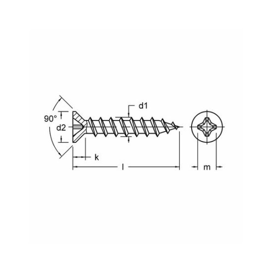 VIJAK ZA LIM DIN 7982 ZN