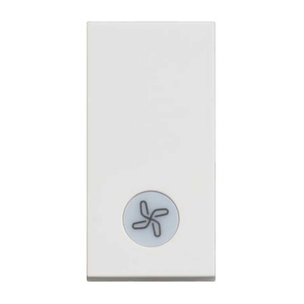 CLASSIA PREKIDAČ RW4001LR OSVJ. SIMBOL VENT.10A 1M BIJELI