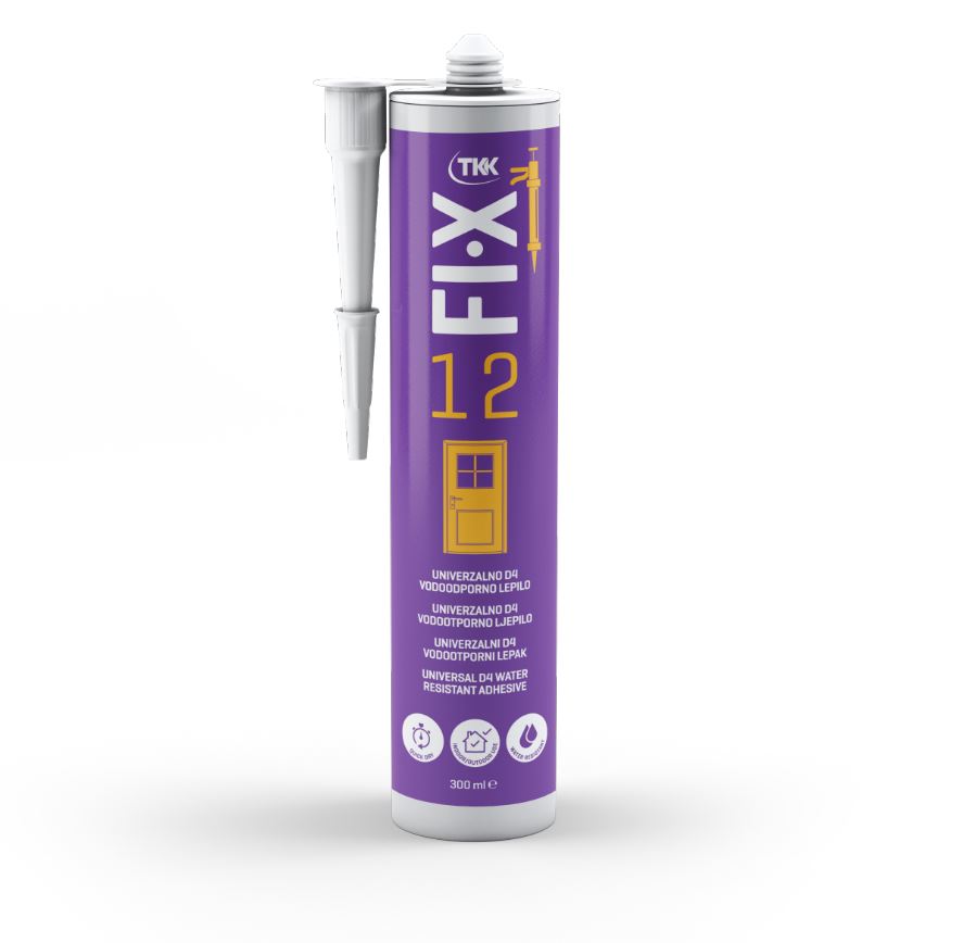 TKK FIX 12 300ML UNIVERZALNO D4 VODOOTPORNO LJEPILO 163322
