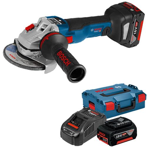 BOSCH BRUSILICA GWS 18V-10 18V/2X5AH L-BOXX 06019J4004 DPZ